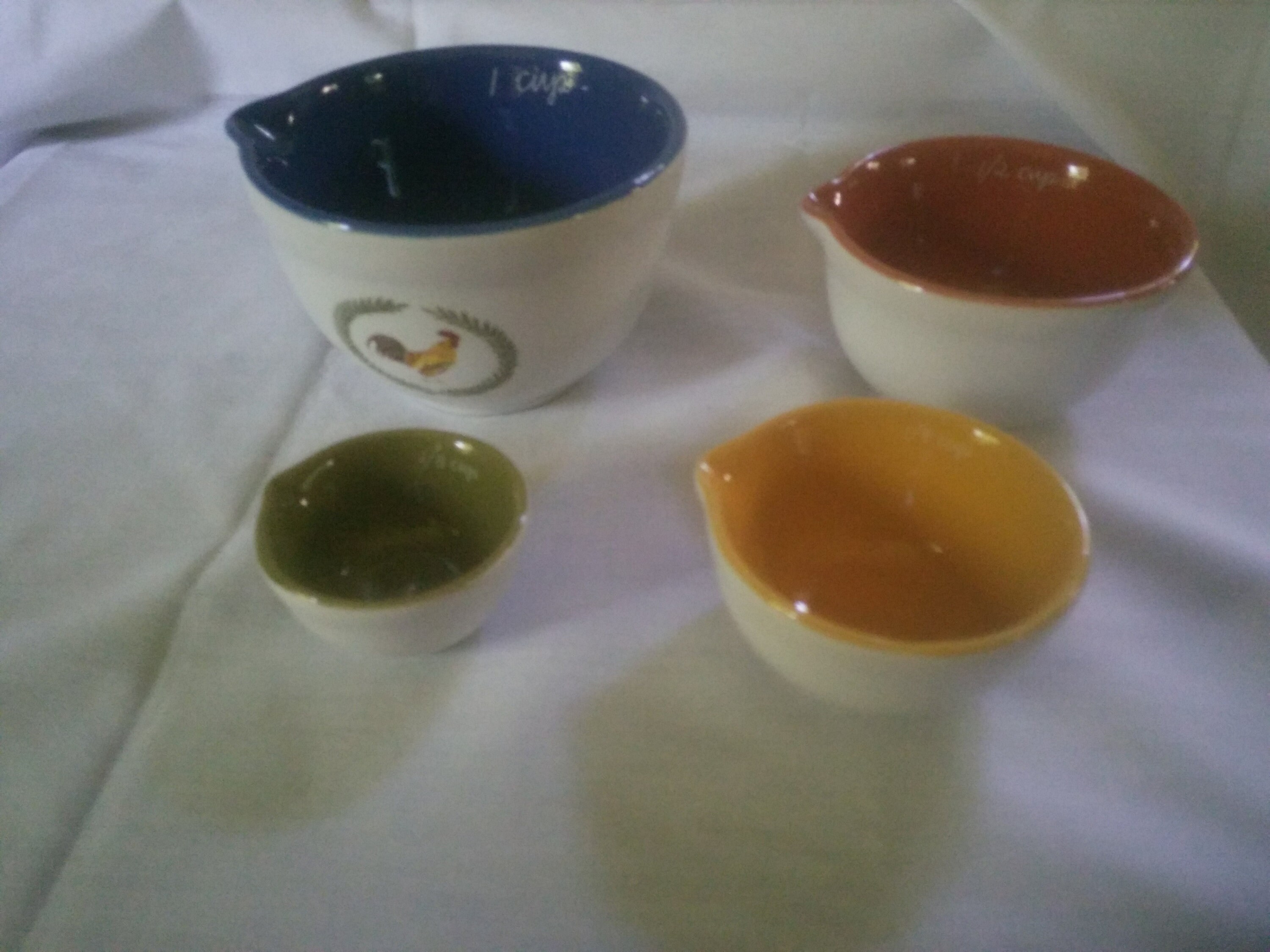 Vintage Rooster Nesting Measuring Bowls Vintage Measuring | Etsy