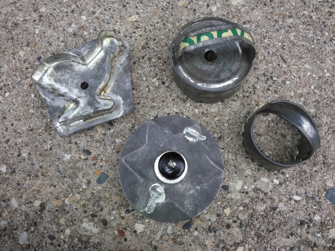 Vintage Set of Four Handmade Cookie Cutters Early 1900's - Cookie ...