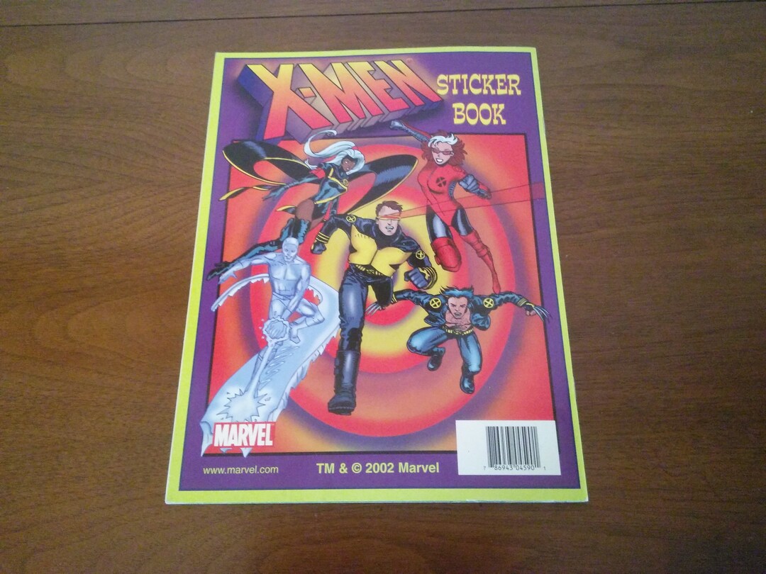 Vintage X-men Sticker Book - X-men - 2002 Marvel Sticker Book - Etsy
