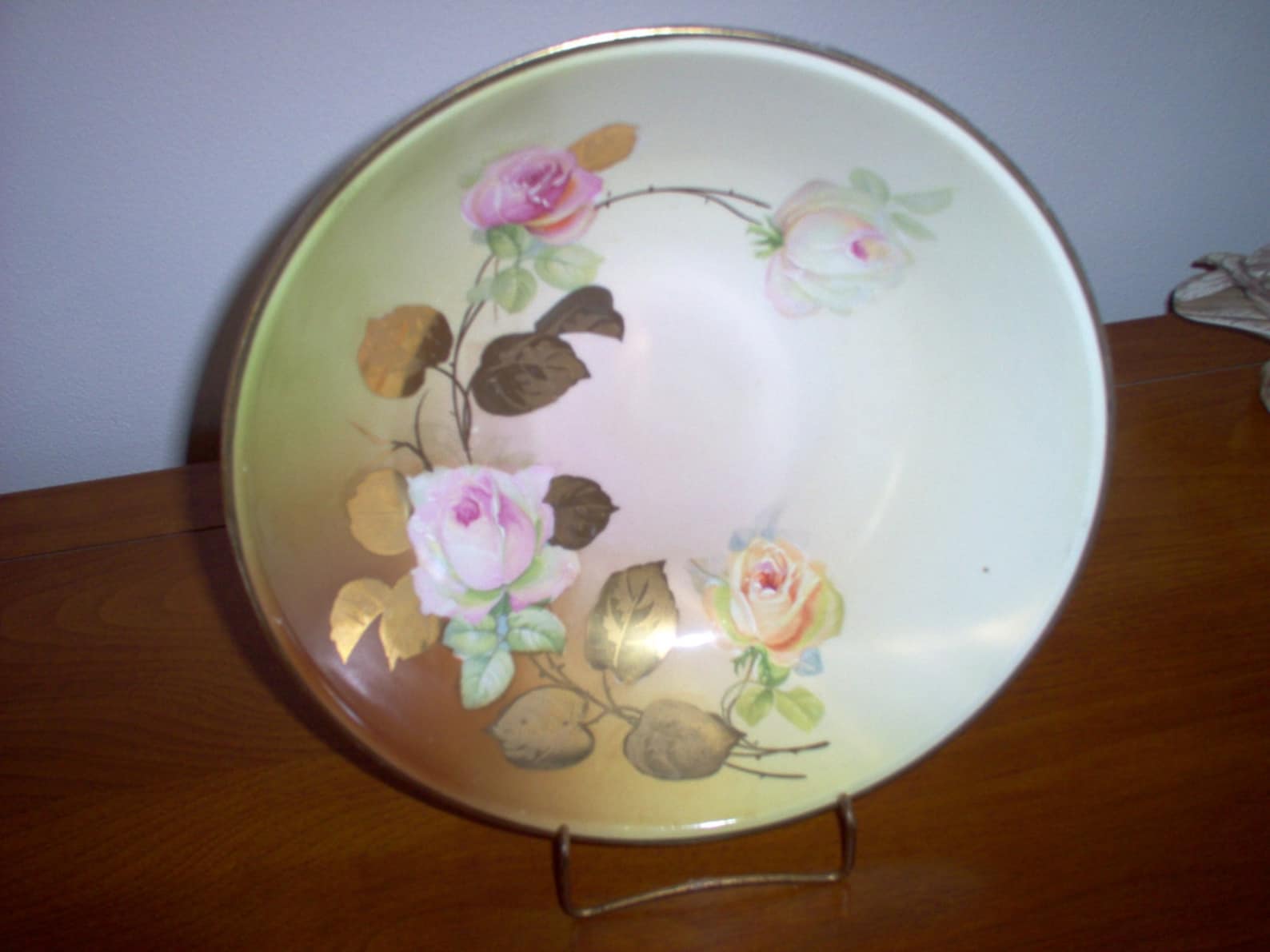 Beautiful Vintage Hand Painted Rose Bowl Made in Germany | Etsy