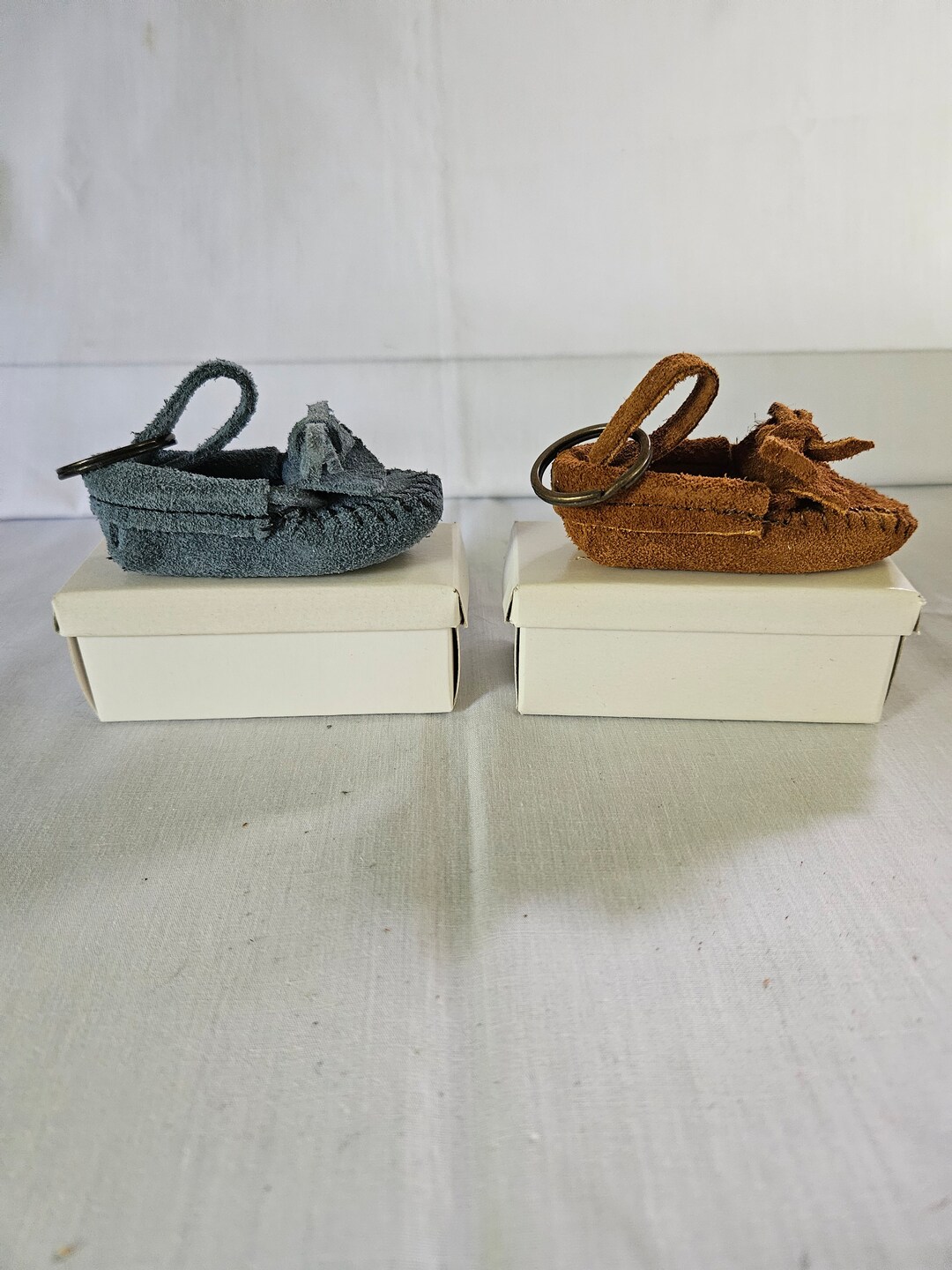 Vintage Minnetonka Moccasin Key Chain - Moccasin Key Fob - Key Fob ...