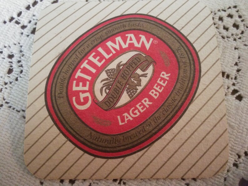 Set It Six Gettelman Coasters Vintage Beer Coasters | Etsy