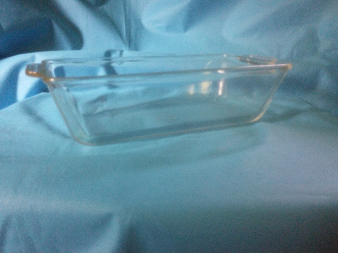 Vintage Clear Pyrex Loaf Pan With Handles - Number 212 Pyrex Loaf Pan ...