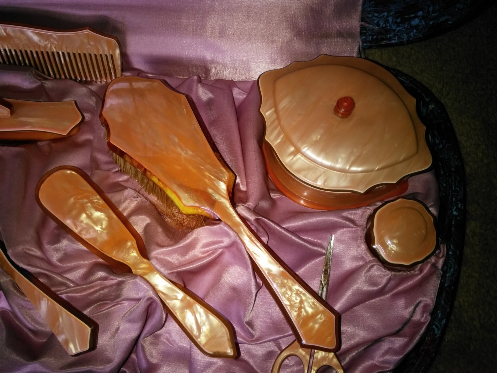 Beautiful Antique Dresser Set in Original Case Dresser Set | Etsy