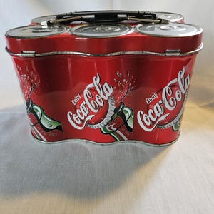 Vintage Advertising - Small Coca Cola Lunch Box - Small Lunch Box ...