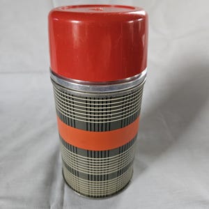 Vintage Aladdin Plaid Thermos - Plaid Thermos by Aladdin - Vintage ...