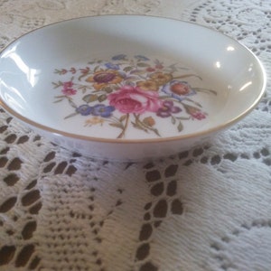 1982 Avon Dish - Floral Avon Dish Nut Dish - Trinket Dish - 1982 Happy ...