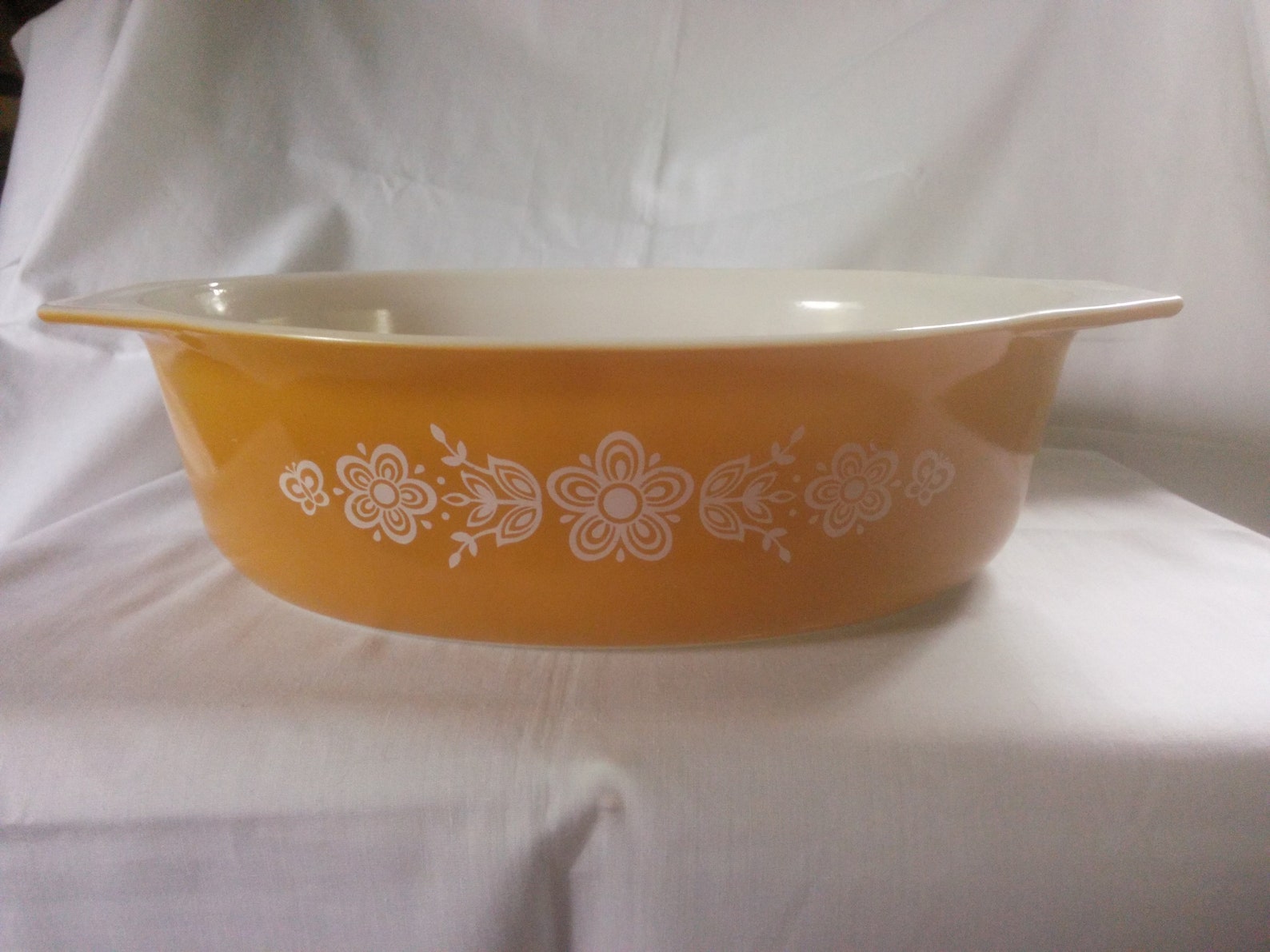 Vintage Pyrex Butterfly Gold Baking Dish Vintage Pyrex | Etsy