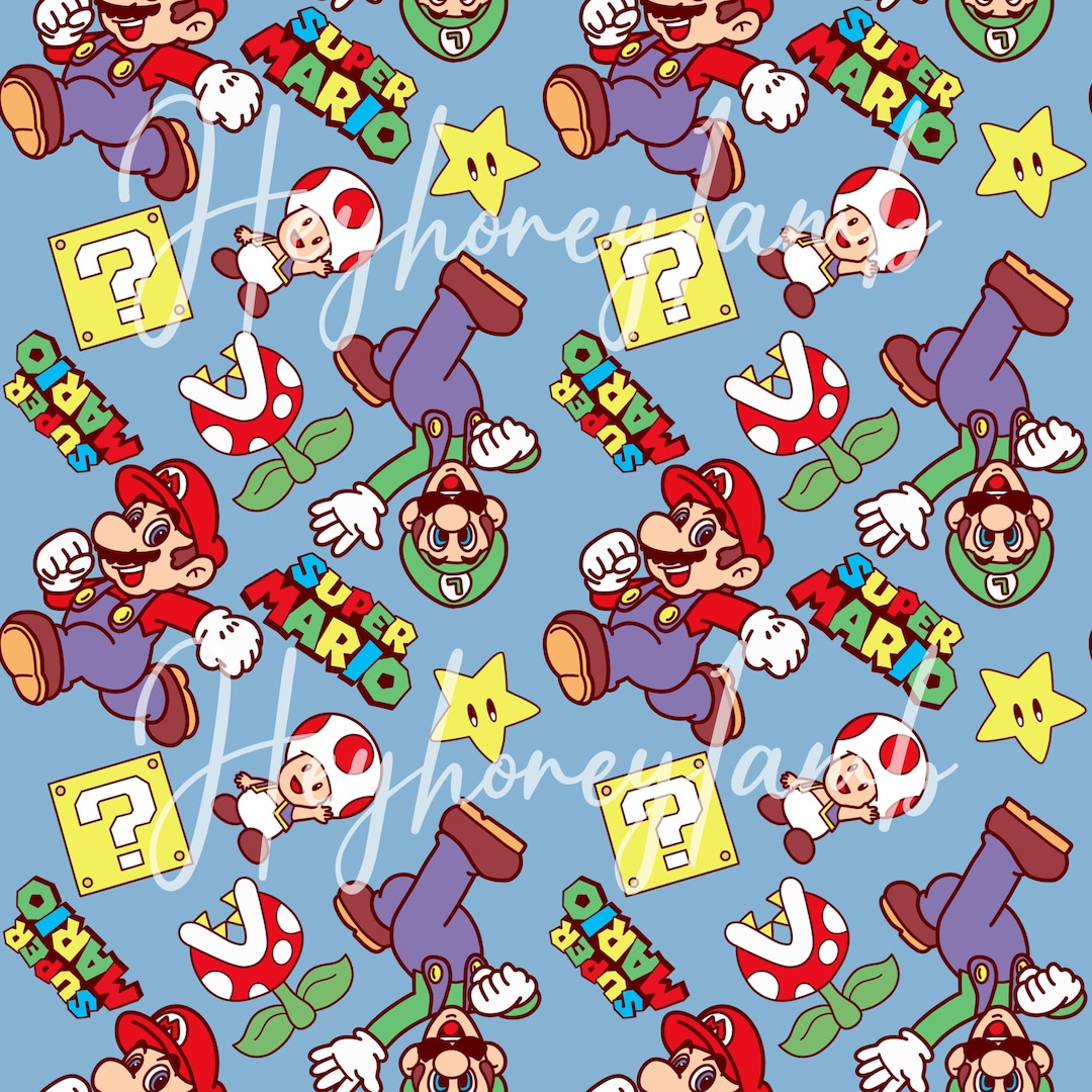 Mario | Luigi | Toad | Nostalgia | Video Games | Gamer | Seamless ...