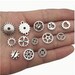 Metal Mechanical Cogs Gears Mini Size Random Alloy Charm Steampunk ...