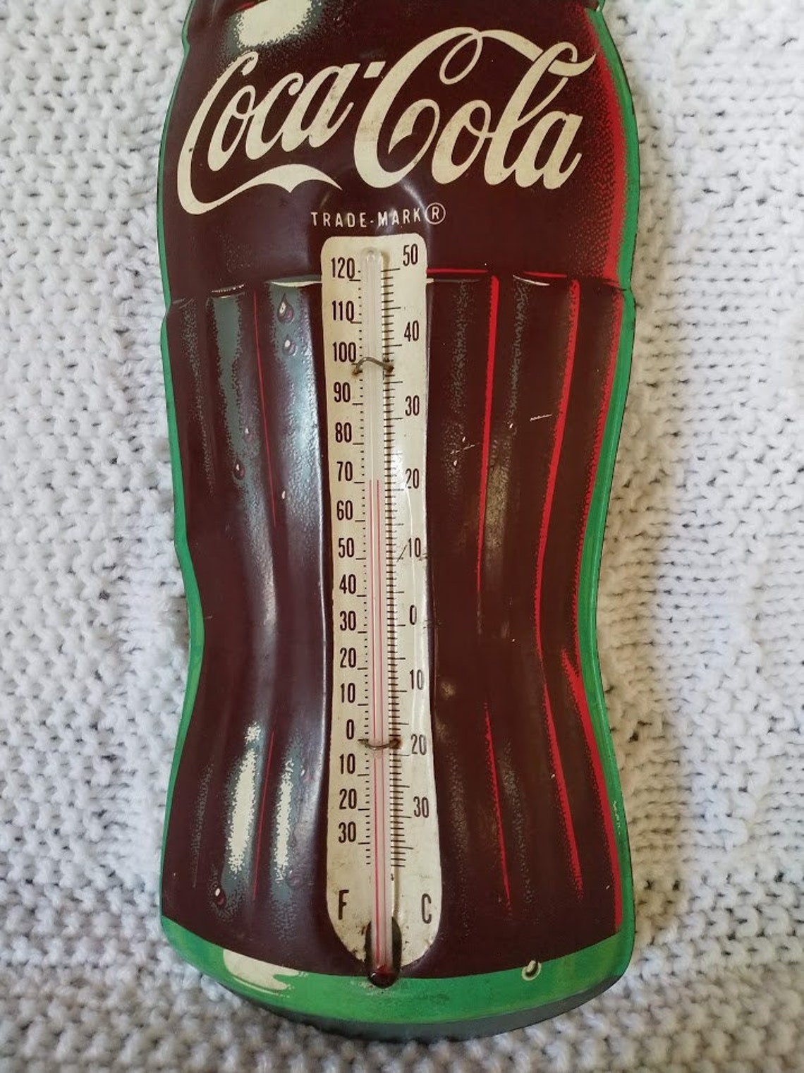 Vintage Coca-cola Wall Thermometer | Etsy