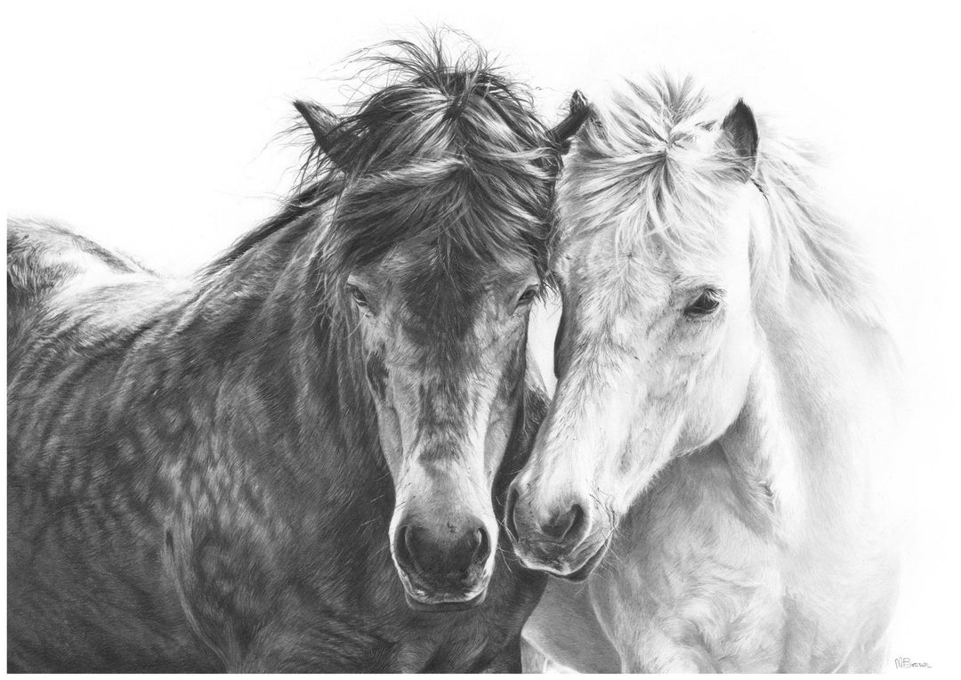 Modern Horse Art Print, Contemporary Horse Art, Horse Canvas Wall Decor ...