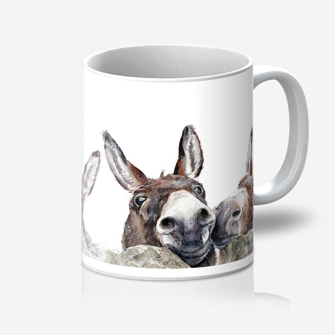 Donkey Mug, Donkey Lover Gifts, Coffee Mugs, Tea Mugs, Animal Mugs ...