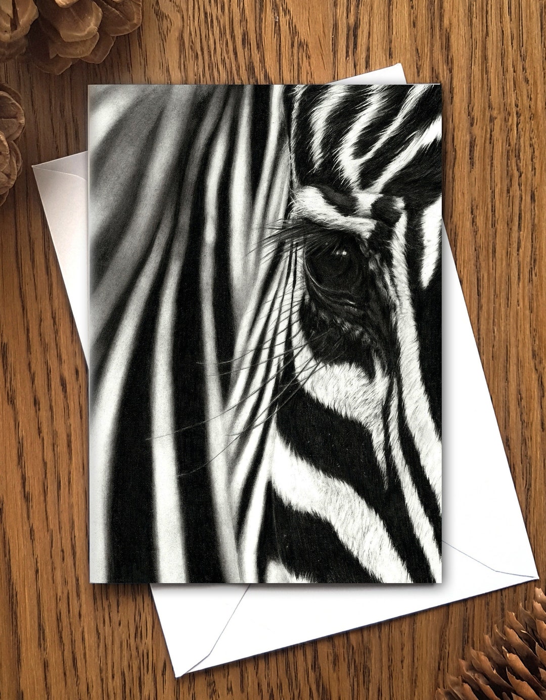Zebra Greetings Card Any Occasion Card Zebra Art Zebra Drawing Animal ...
