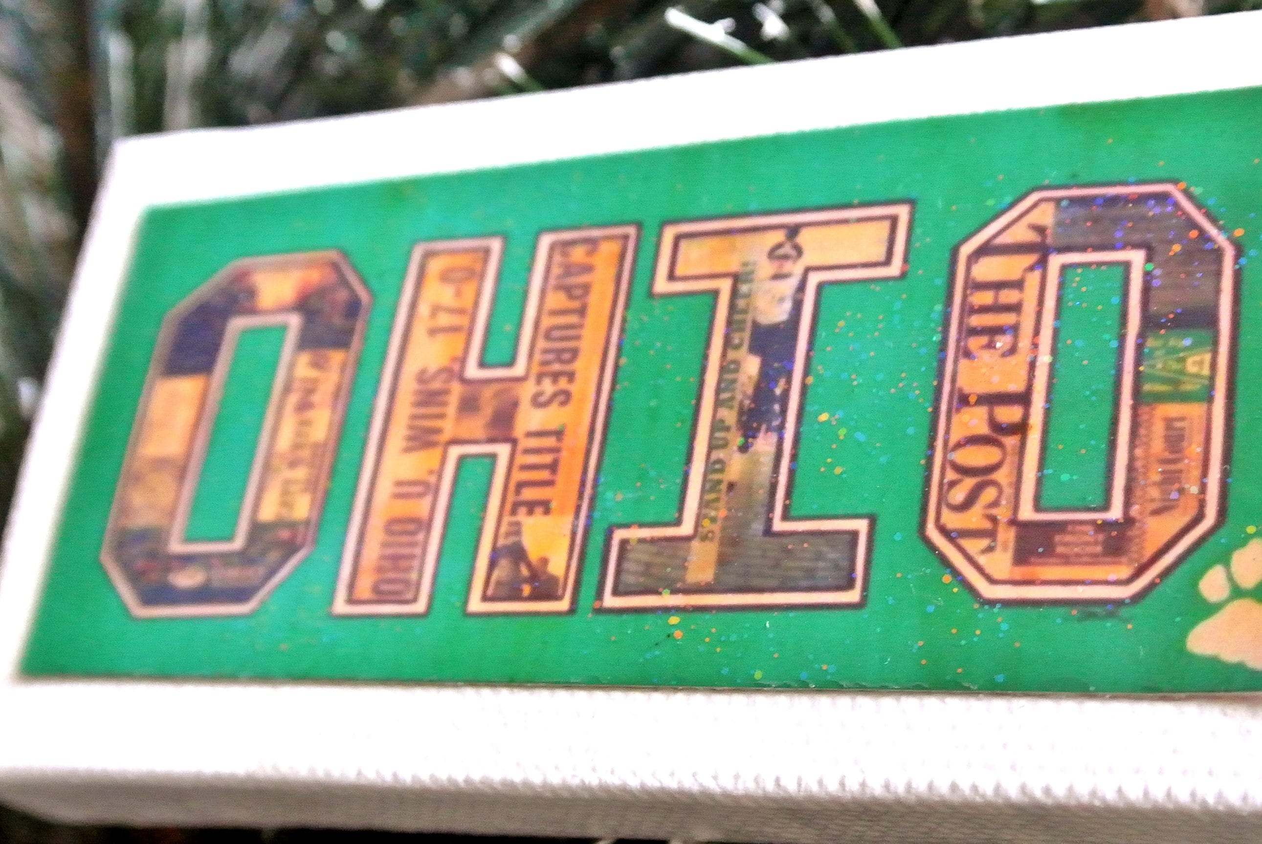 OHIO UNIVERSITY Athens Ohio Handmade Mini Canvas Ornament - Etsy UK