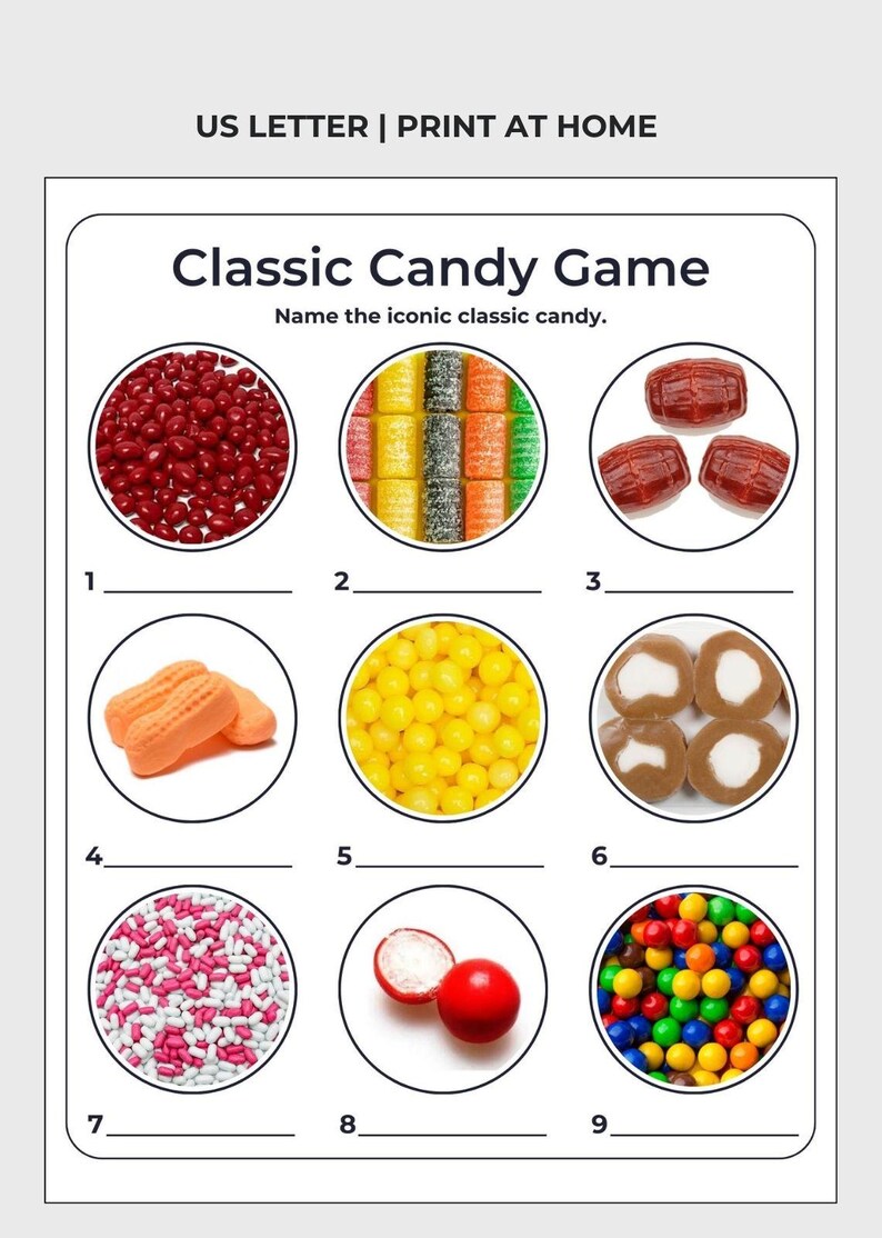 1960s PRINTABLE TRIVIA GAME Sheets | Generations Pub Quiz Paper Games ...