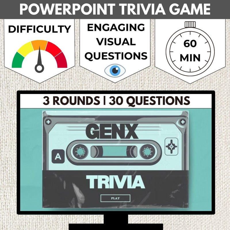 80s Trivia - Etsy