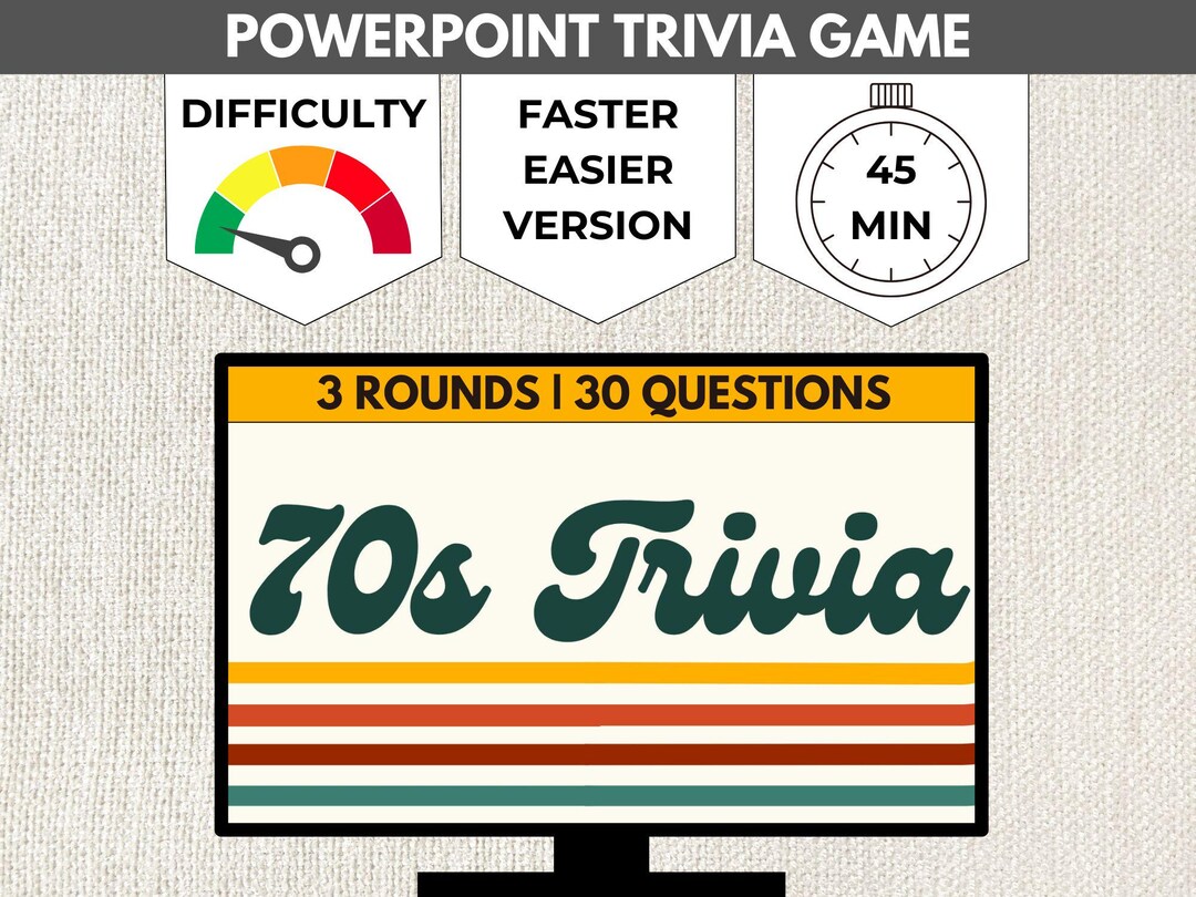 1970s TRIVIA POWER POINT for Group | 70s Trivia Powerpoint Decades ...