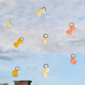 Pasta Keychain Tortellini in Butter, Leather Pasta Key Ring, Food ...