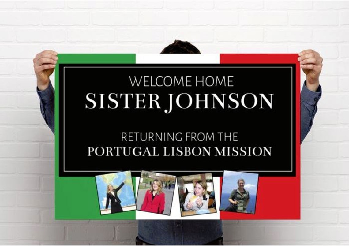 Custom Digital LDS Missionary Welcome Home Banner: With Pictures ...
