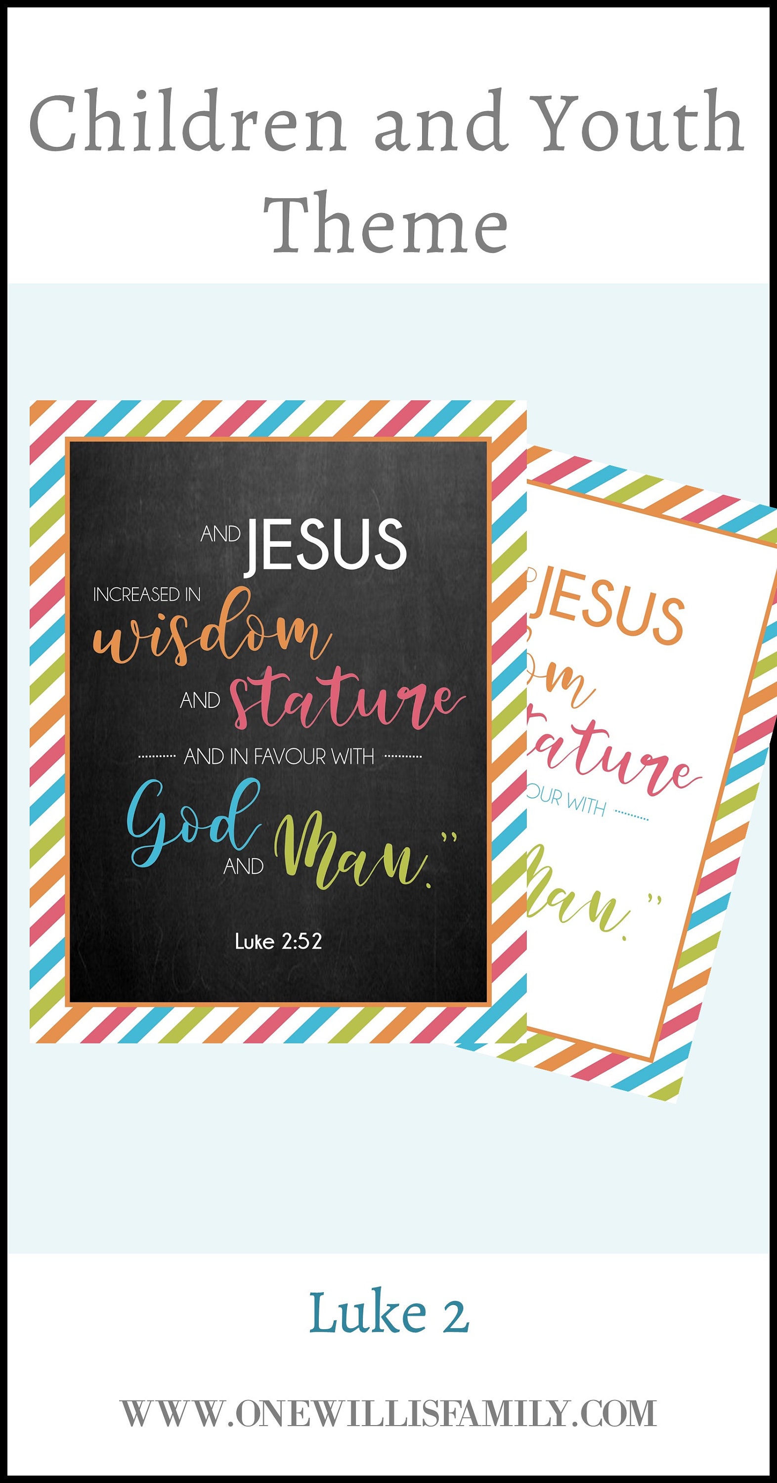 Children and Youth Luke 2 Printable: 8.5x11, 8x10, 5x7, Digital File ...