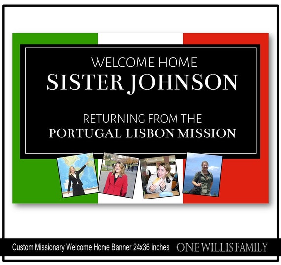 Custom digital LDS Missionary Welcome Home Banner: with pictures ...