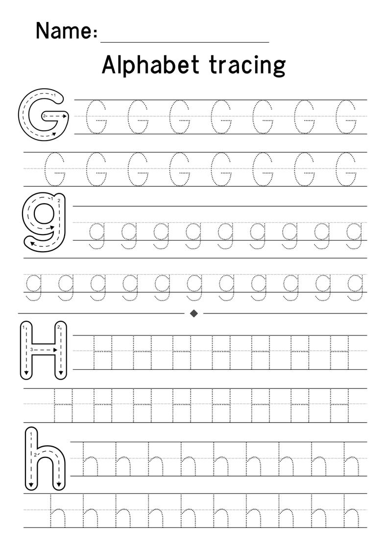 Alphabet Tracing Worksheets | Uppercase, Lowercase Letters A-Z (PDF ...