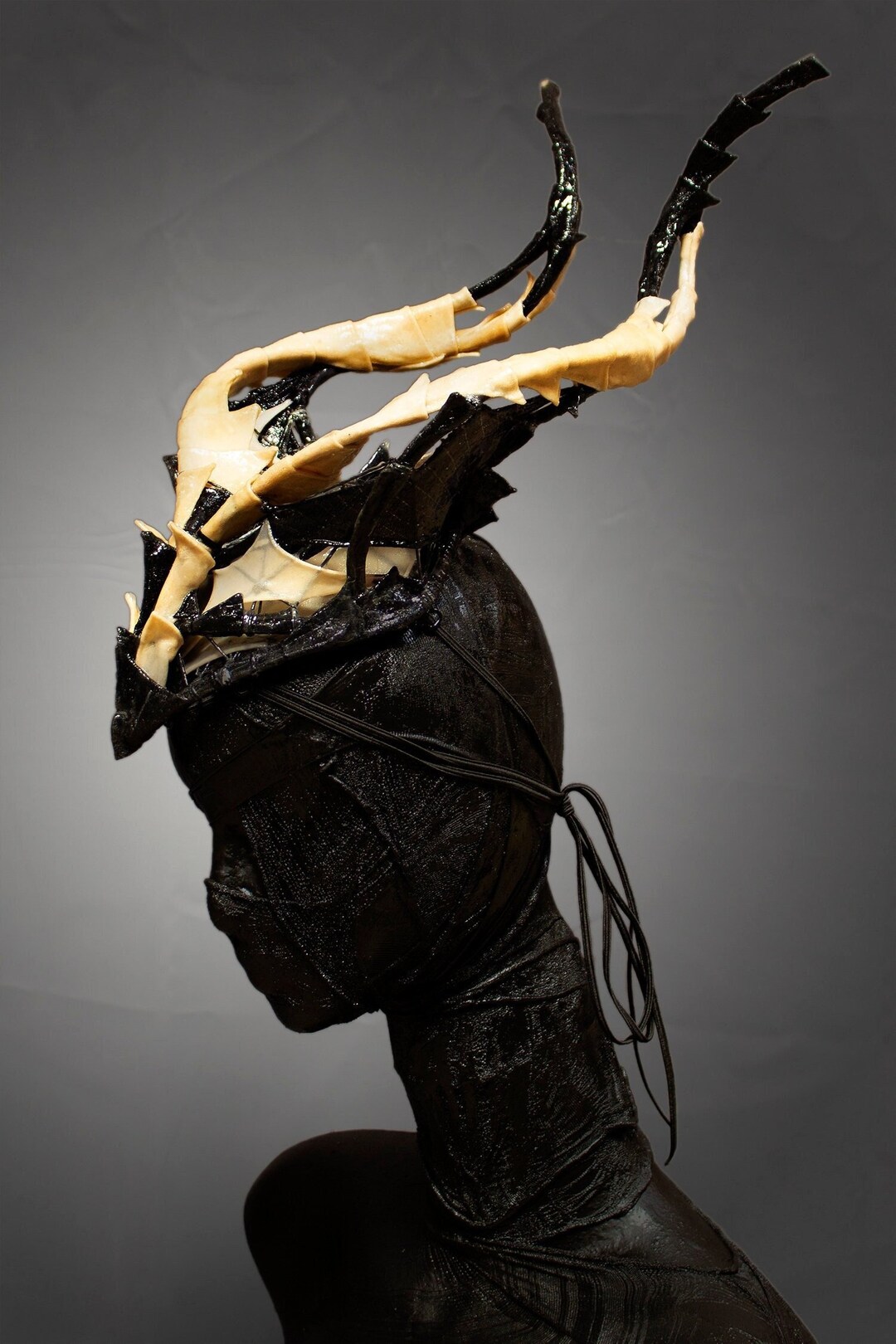 Maleficent Dragon Horns. Burning Man, Coachella Headdress. Vampire ...