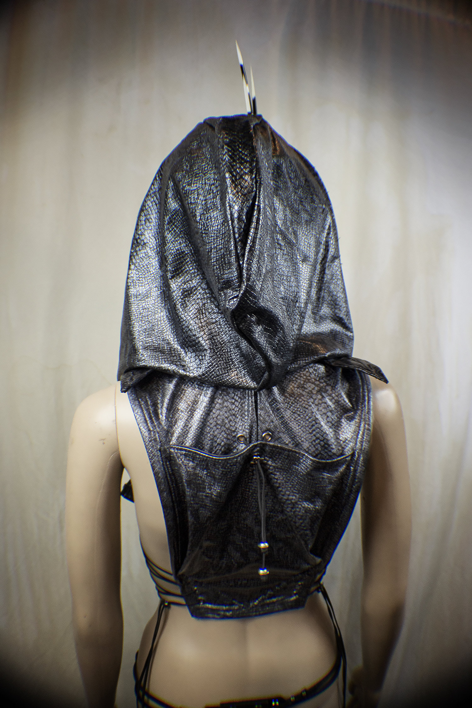 Cobra Hooded Cyber Punk Faux Snake Skin Corset Vest - MADE TO ORDER - Etsy