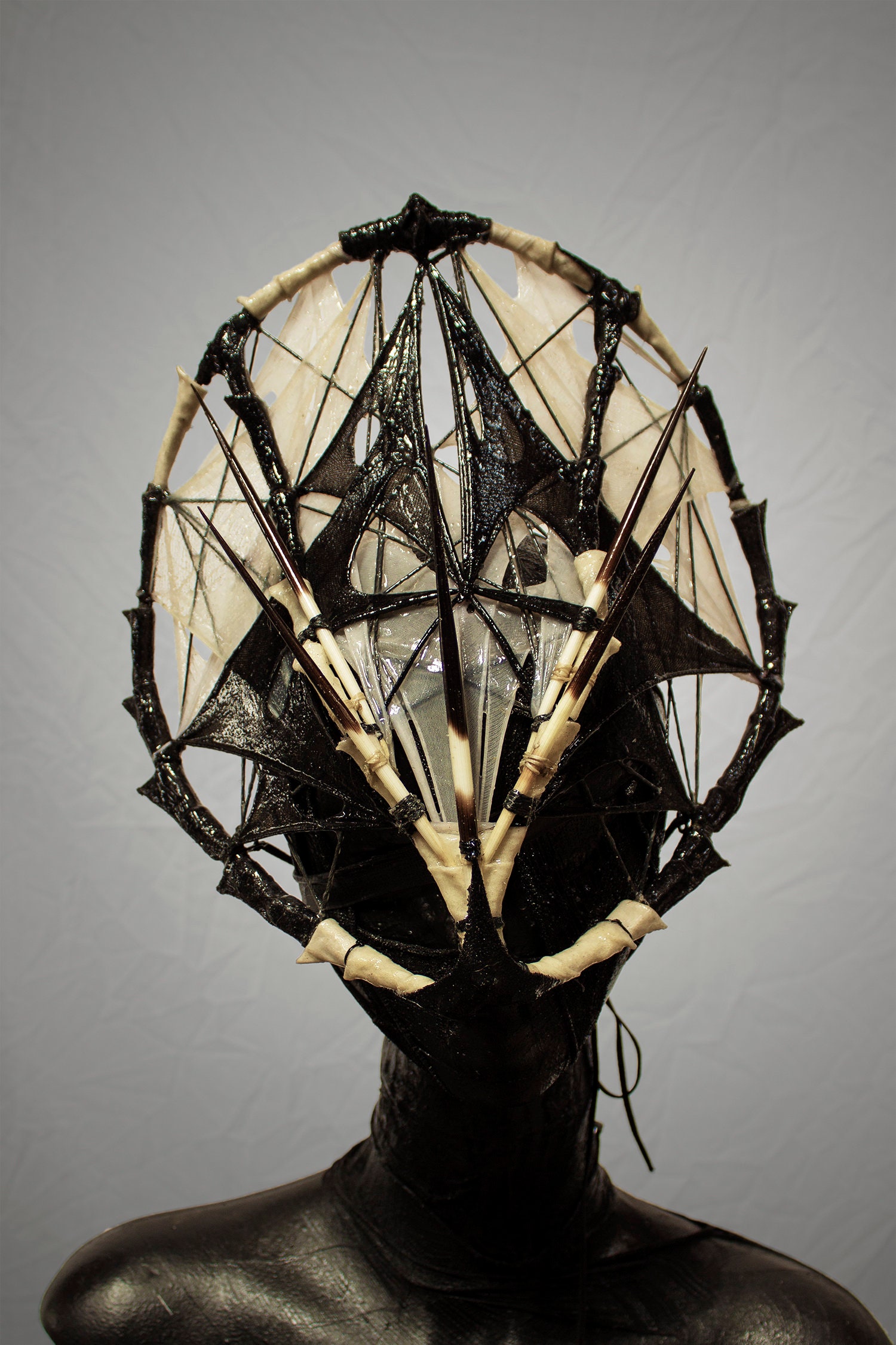 Post Apocalyptic Dinosaur Mask. Burning Man Apparel Spiked Crown ...