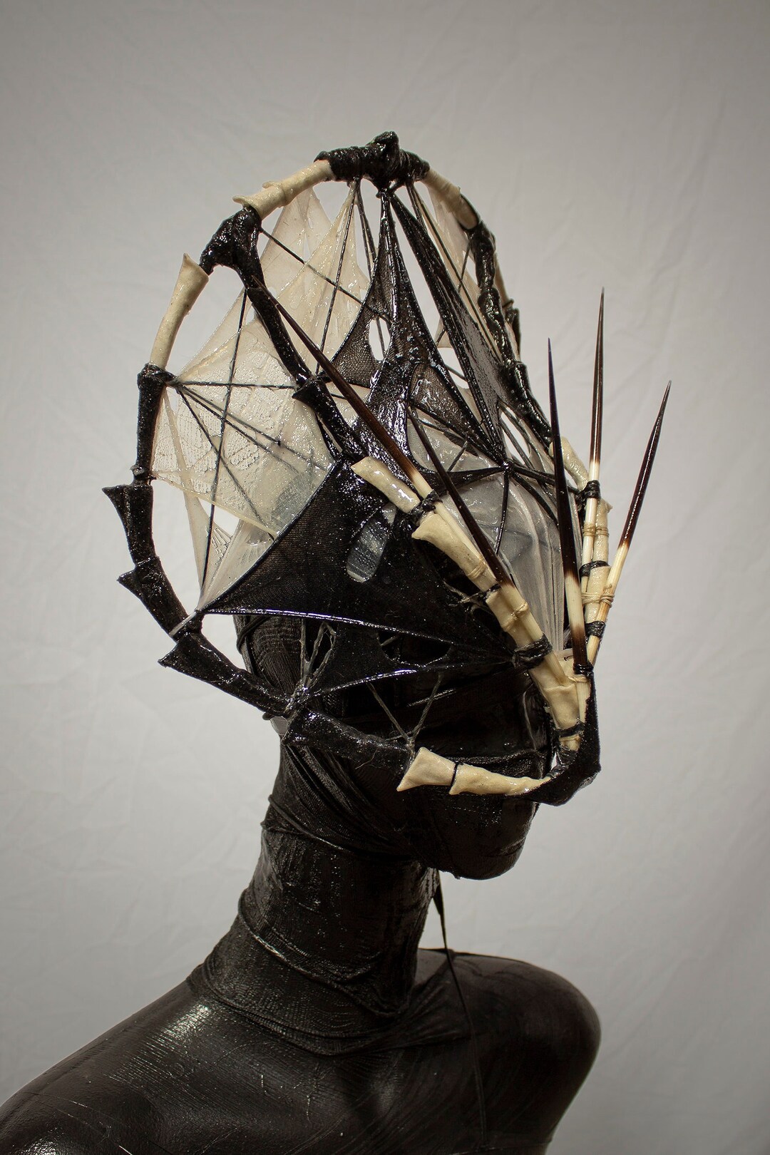 Post Apocalyptic Dinosaur Mask. Burning Man Apparel Spiked Crown ...