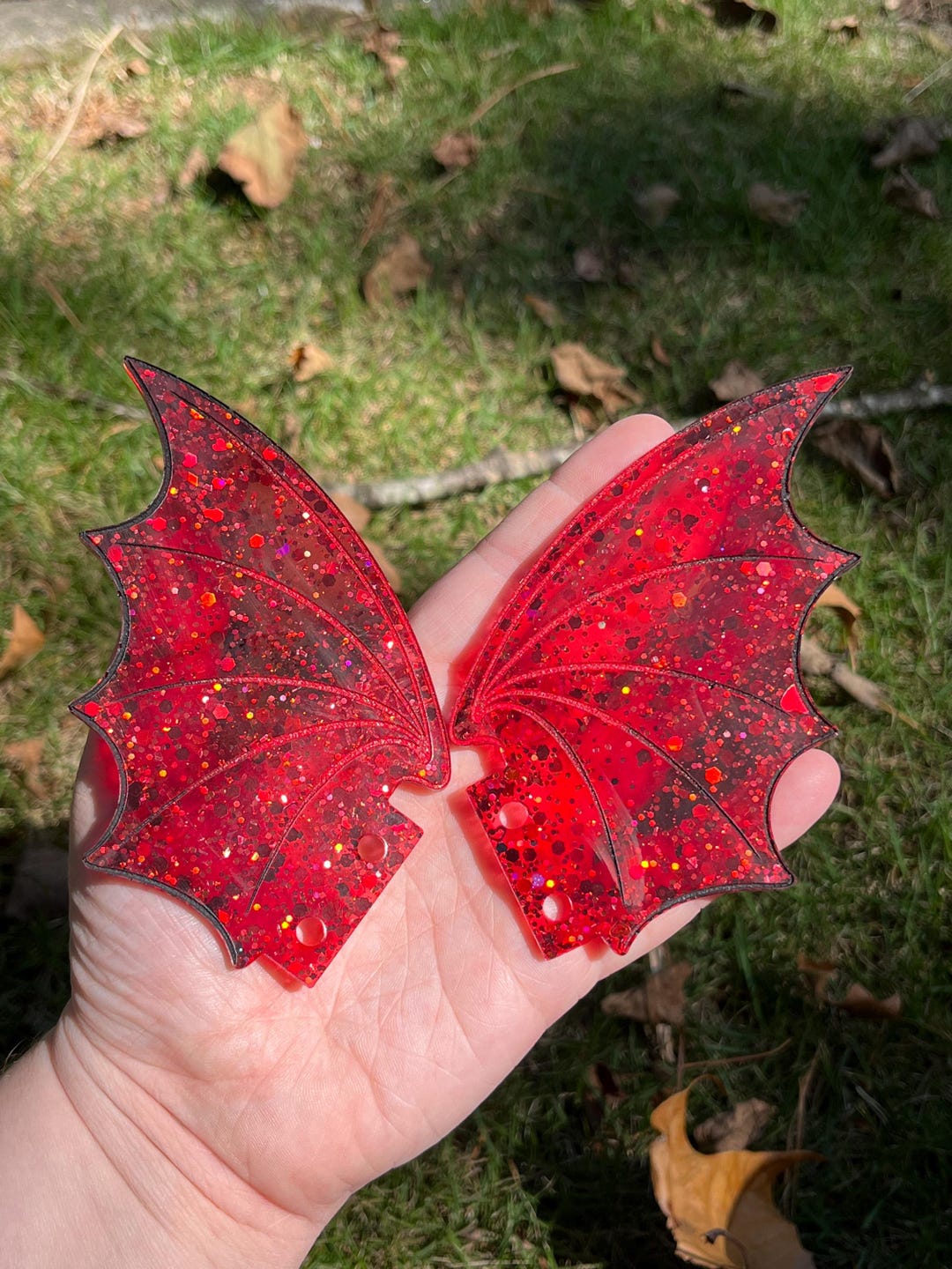 Blood Bat Shoelace Wings - Etsy