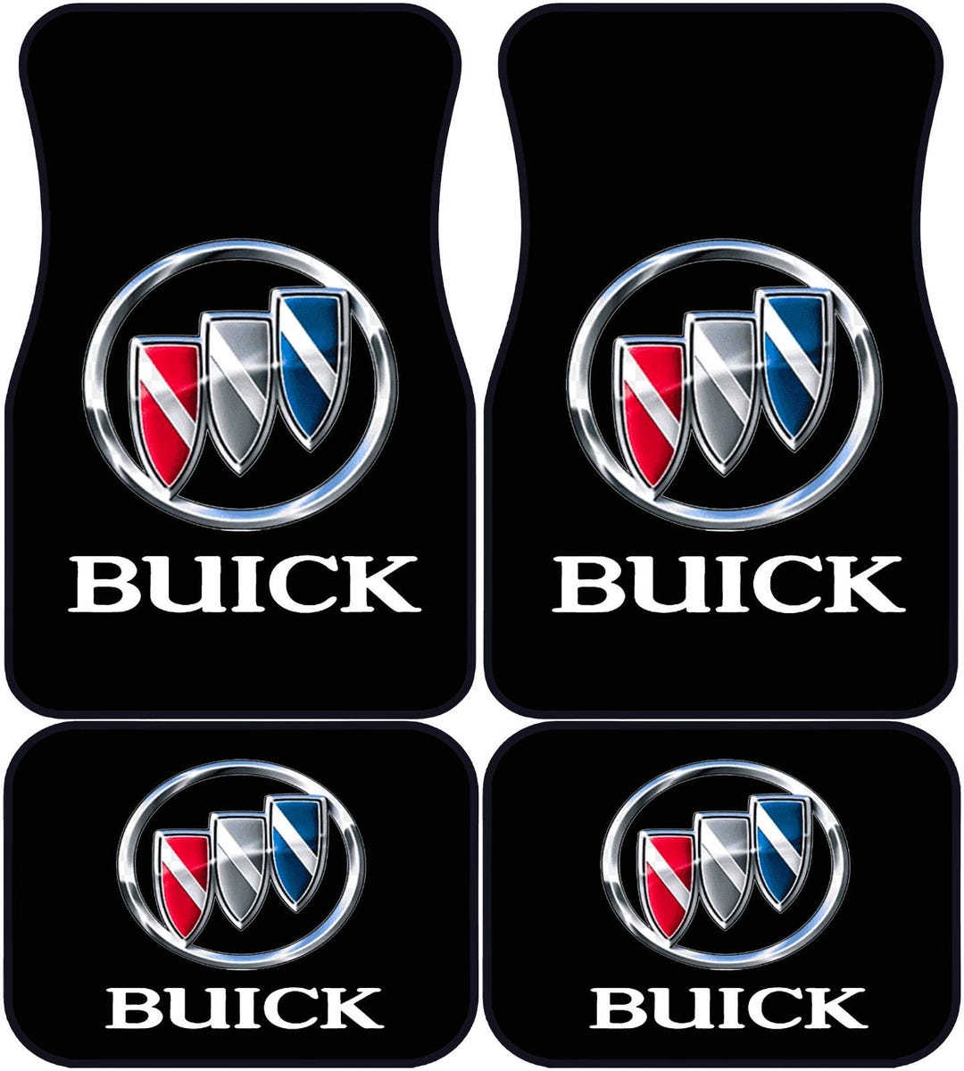 Buick Logo Car Floor Mats, Luxury Automotive Decor, Set of 4 - Etsy