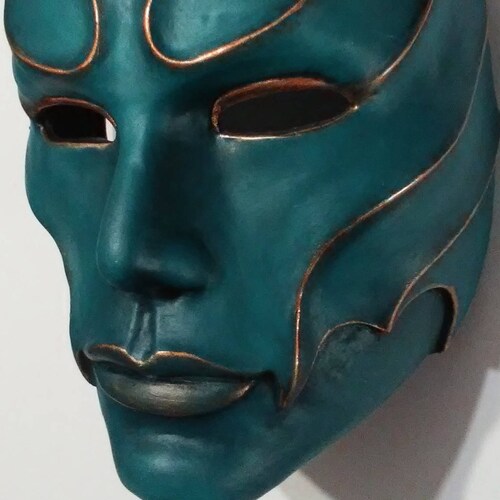 Skull Mask Full Face With Movable Jaw Black Finish - Etsy