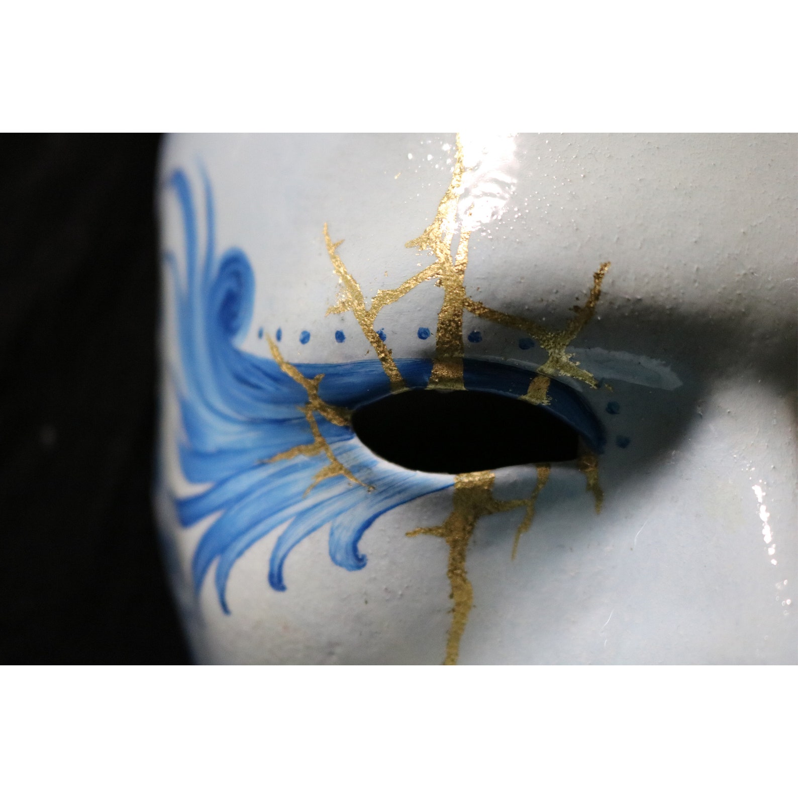 Kintsugi: Resin Cast Mask - Etsy