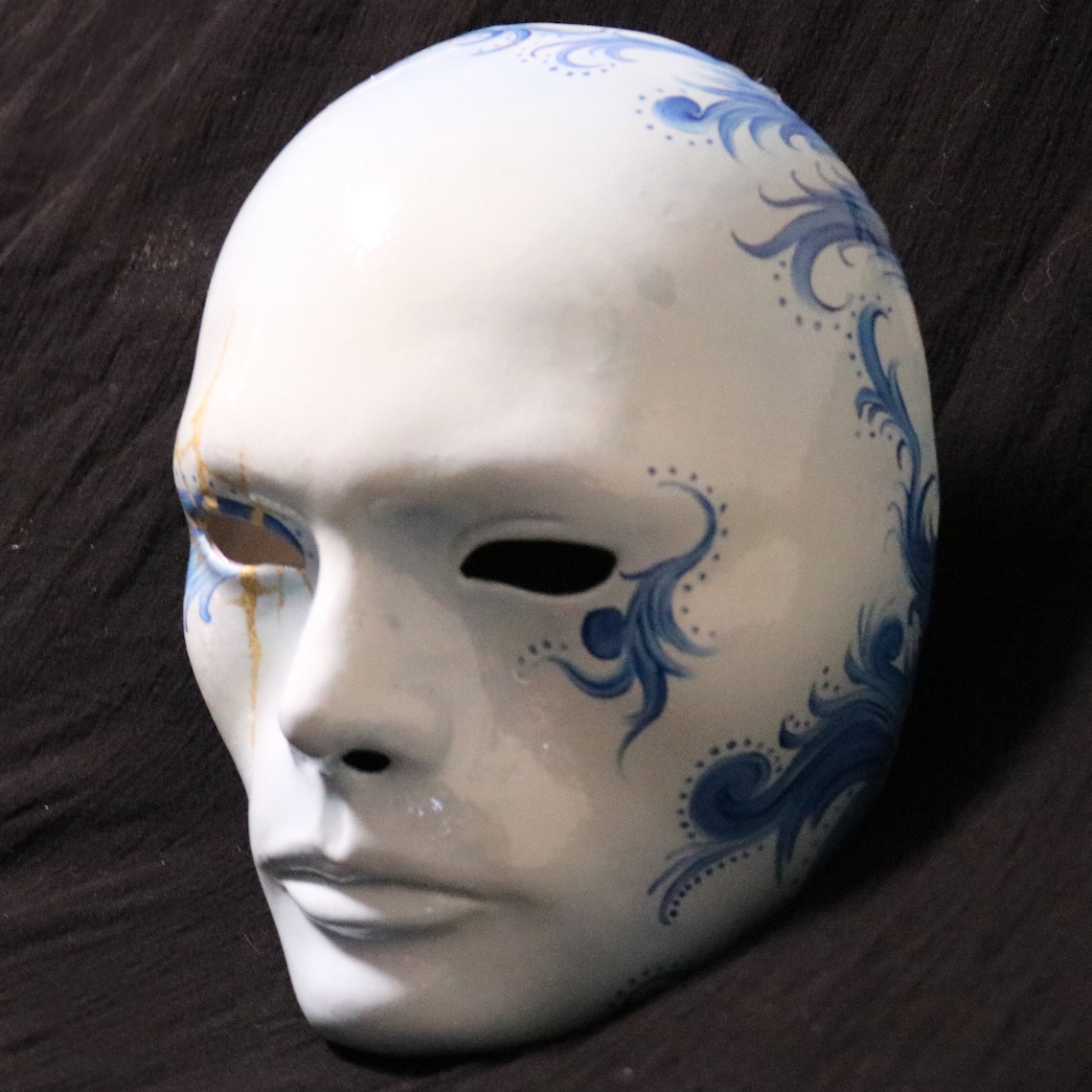 Kintsugi: Resin Cast Mask | Etsy