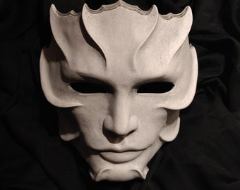 The Gargoyle Prince: Resin Cast Mask, Black Geode Finish - Etsy