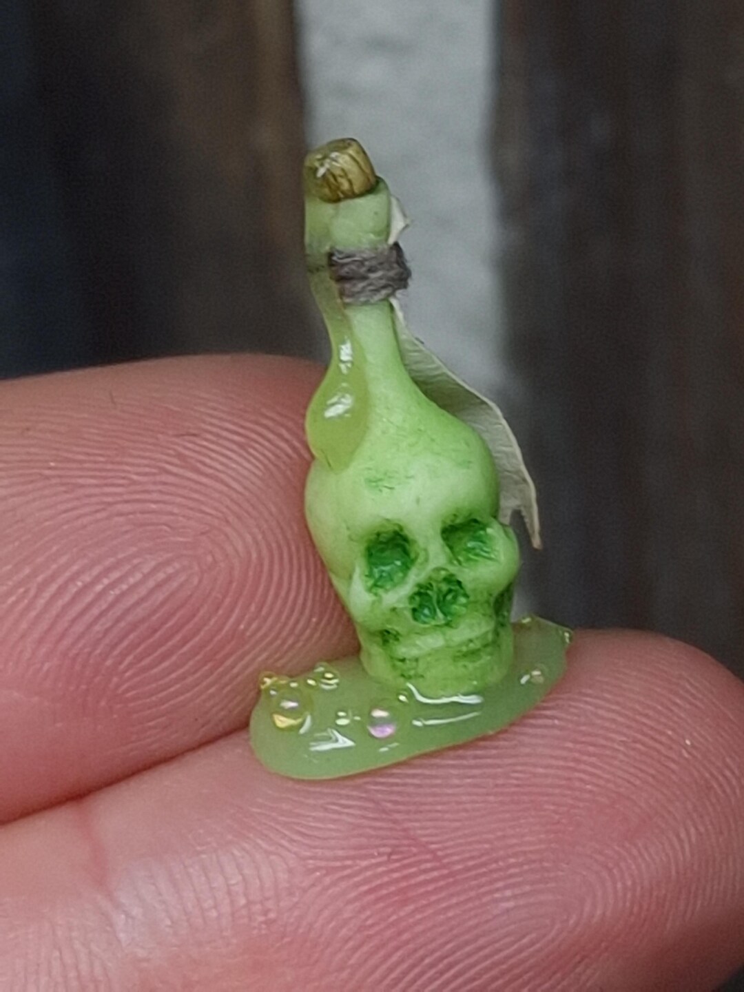 Potion Bottle skull Powder Spooky Dollshouse Miniature 12th Scale - Etsy