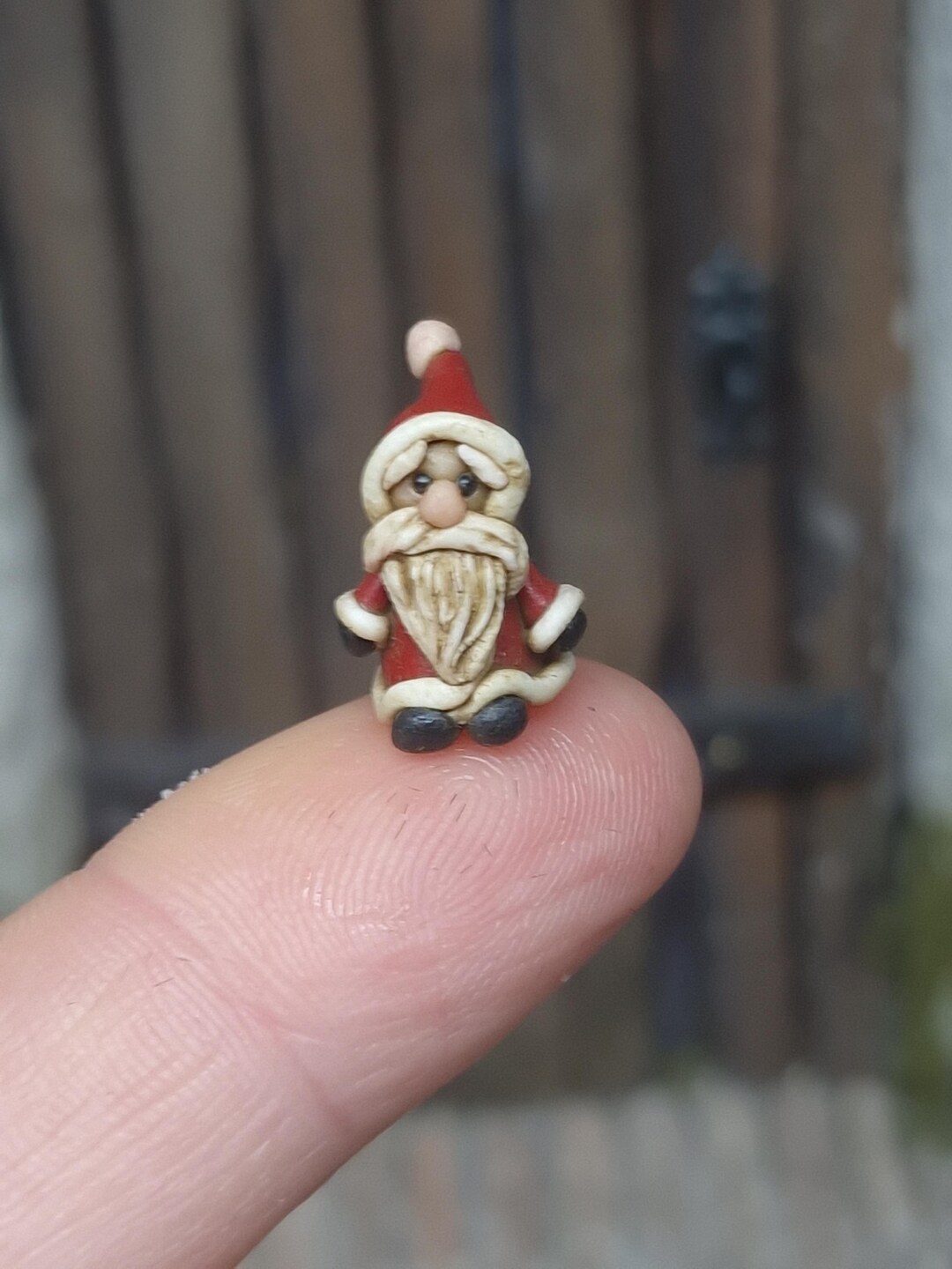 Tiny Clay Santa Dollshouse Miniature 12th Scale - Etsy