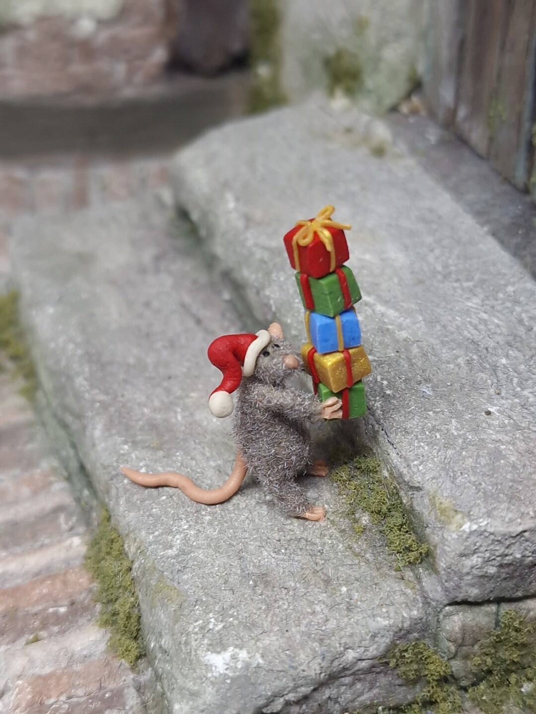 Rat / Mouse With Fur - Dollshouse Miniature - 12th Scale - Etsy