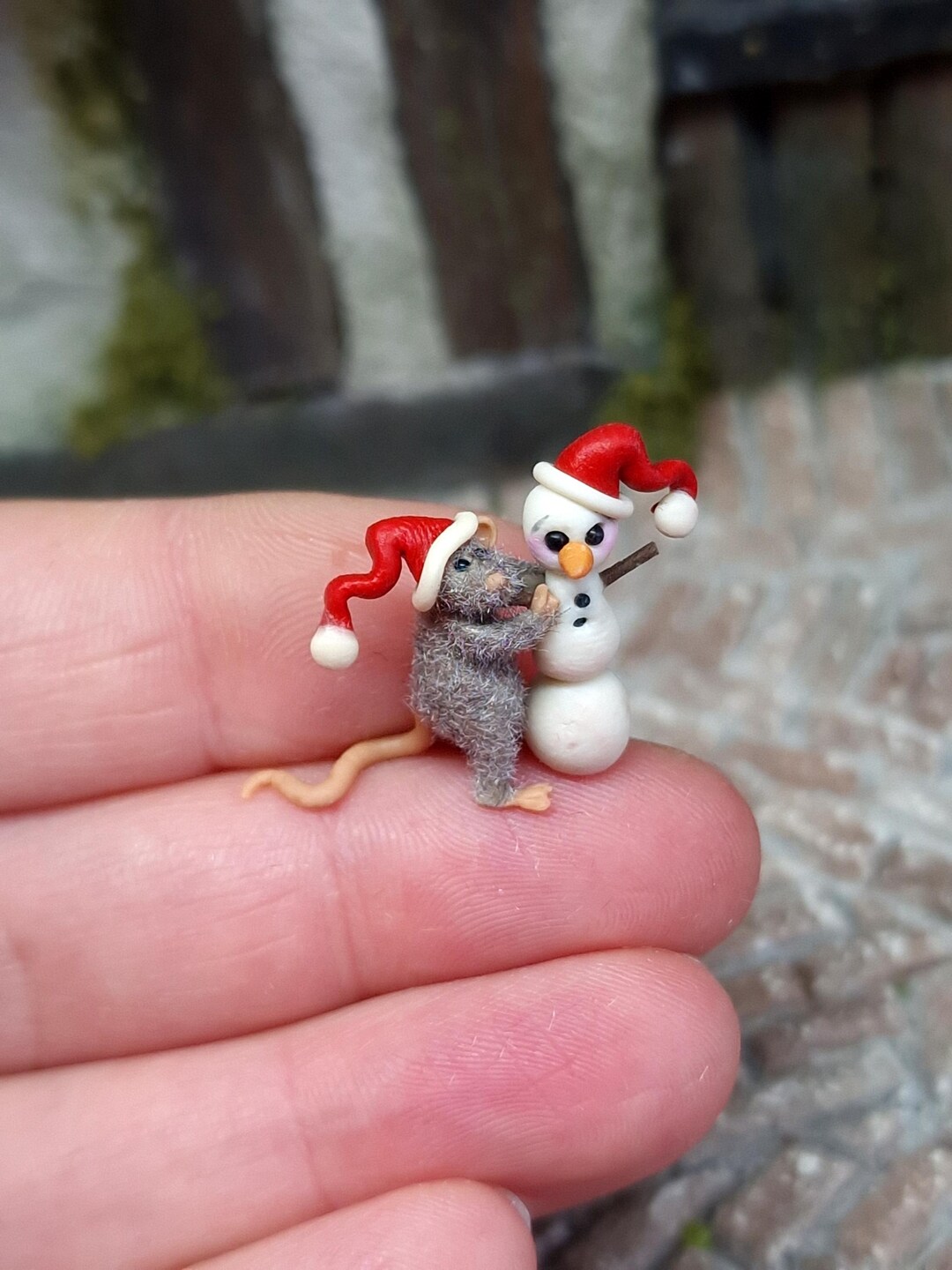 Rat / Mouse With Fur - Dollshouse Miniature - 12th Scale - Etsy