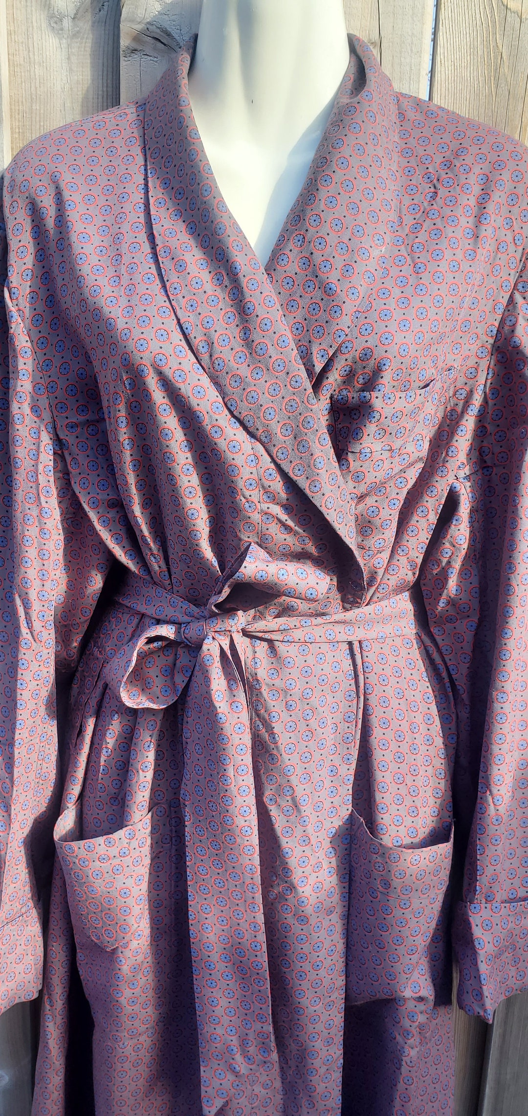 Vintage 50's 60's Men's Housecoat One Size - Etsy