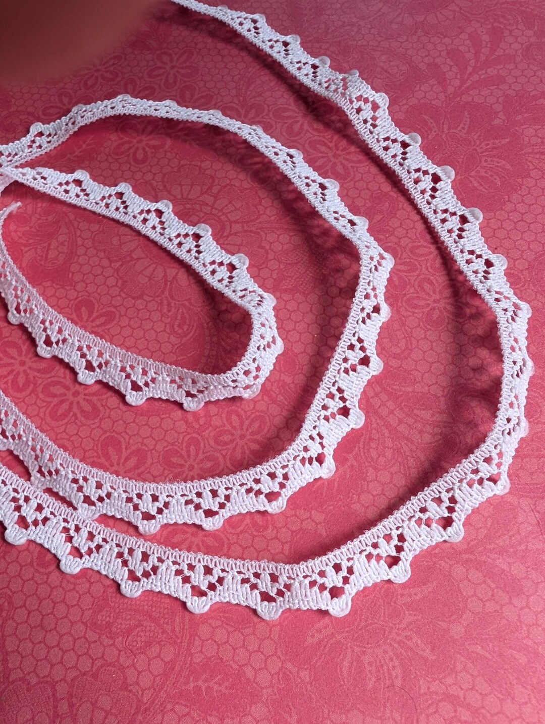 Vintage Narrow White Lace Trim 1 Yard X 1/2 - Etsy
