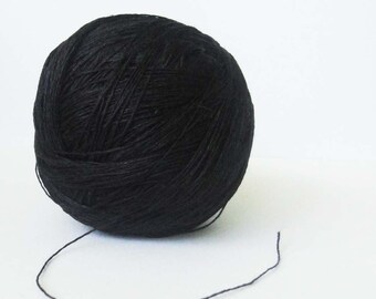 3ply linen yarn linen thread crochet yarn brown gold ocher | Etsy