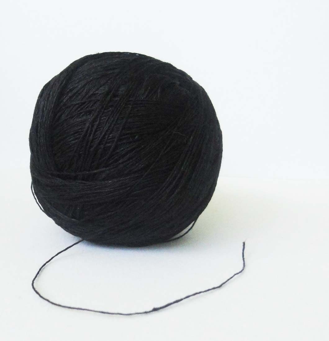 3ply Linen Yarn Linen Thread Natural Black Yarn 100grams - Etsy
