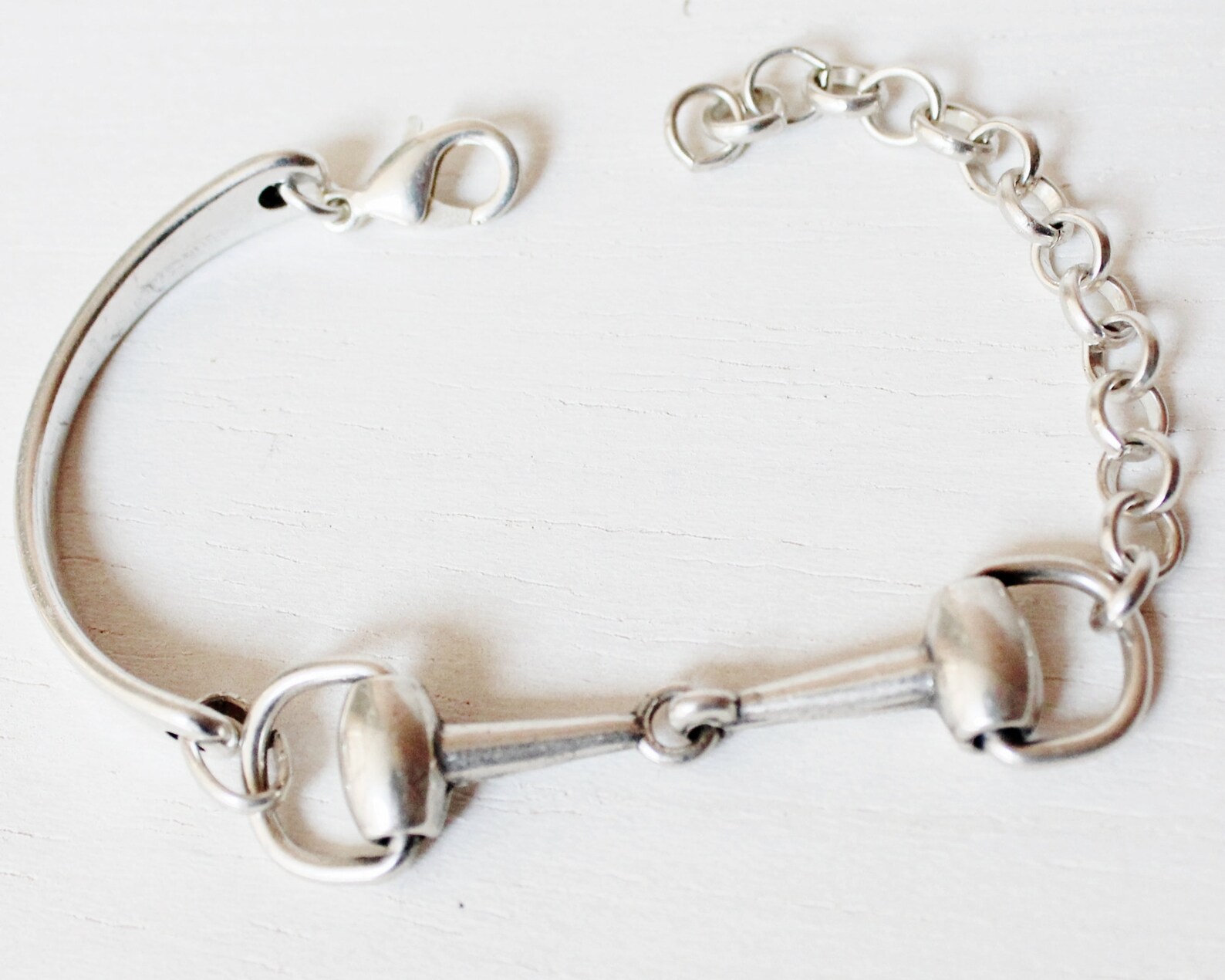 Horse Bit Bracelet Snaffle Bit Bracelet Adjustable Chain - Etsy