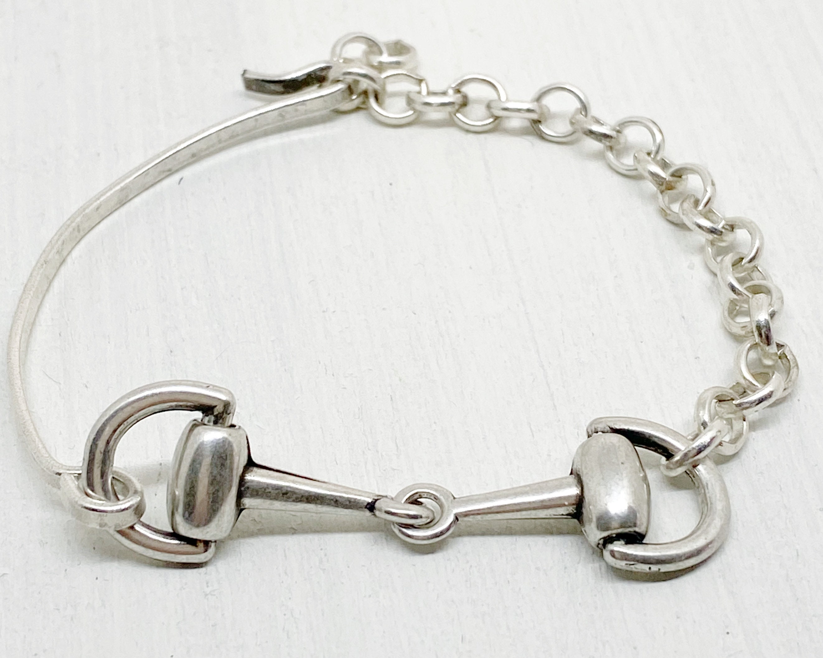 Snaffle bit bracelet horsebit bracelet adjustable Chain | Etsy