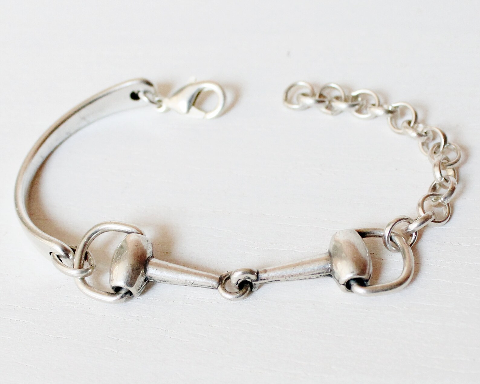 Horse Bit Bracelet Snaffle Bit Bracelet Adjustable Chain - Etsy