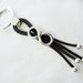Infinity Leather Key Fob Leather Key Holder Leather Tassels - Etsy