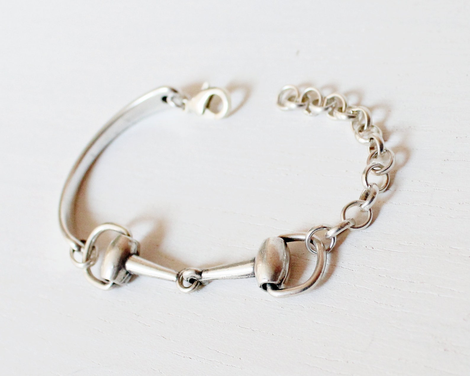 Horse Bit Bracelet Snaffle Bit Bracelet Adjustable Chain - Etsy